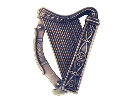 Celtic Shadows Bronze Gallery Irish Harp – Siopa An Carn