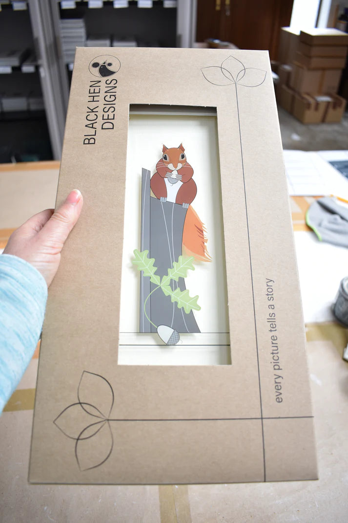 Black Hen Designs From Tiny Acorns Portrait White Frame – Siopa An Carn