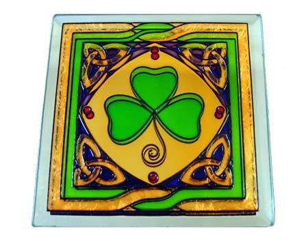 Clara Crafts Mirror Coaster Shamrock – Siopa An Carn